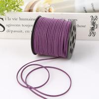 China 3mm Double-Sided Suede Leather Velvet Ribbon - 100 Yards Length for Crafts and Gift Wrapping for sale