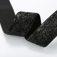 China 10mm-75mm Shinny Glitter Velvet Ribbon 50 Yards Double-Faced for Gift Wrapping and Crafts for sale