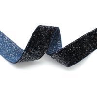 China Shinny Glitter Silver Gold Velvet Ribbon 10mm-38mm Width 10 Yards Length for Luxury Crafts and Gift Wrapping for sale