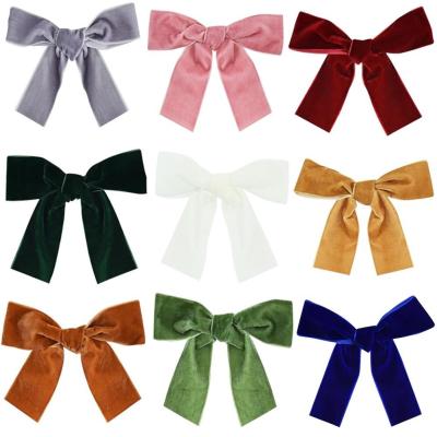China 2.5cm Velvet Ribbon Bows & Flowers - Assorted Colors for Wedding Party Decorations - 5000pcs Minimum Order for sale