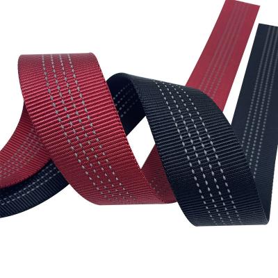 China ISO9001 Certified 38mm Polypropylene Webbing with 500 Lbs Tensile Strength and 10% Elongation for sale