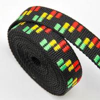 China 25mm Black Polypropylene Webbing - 500 Lbs Tensile Strength, High Abrasion Resistance for Industrial Applications for sale