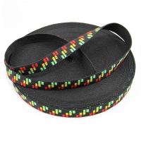 China 25mm Black Polypropylene Webbing - 500 Lbs Tensile Strength, High Abrasion Resistance for Industrial Applications for sale