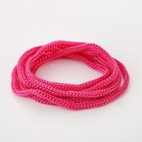 China 3mm Pink Purple Polypropylene Rope 100ft Double Braided 1200Lbs Strength for DIY Crafts and Bag Handles for sale