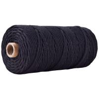 China Green 3 Strand Twisted Nylon Rope 3mm Diameter 550lb Strength 50ft Length for Macrame Crafts for sale