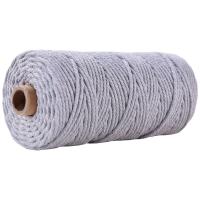China Green 3 Strand Twisted Nylon Rope 3mm Diameter 550lb Strength 50ft Length for Macrame Crafts for sale