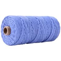 China Green 3 Strand Twisted Nylon Rope 3mm Diameter 550lb Strength 50ft Length for Macrame Crafts for sale