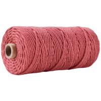 China Green 3 Strand Twisted Nylon Rope 3mm Diameter 550lb Strength 50ft Length for Macrame Crafts for sale