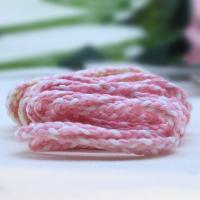 China 5mm 3-Strand Cotton Rope for Garment Drawstrings - 550 lbs Strength, 50 ft Length, Orange/White Options for sale