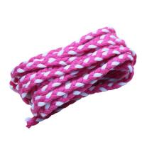 China 5mm 3-Strand Cotton Rope for Garment Drawstrings - 550 lbs Strength, 50 ft Length, Orange/White Options for sale