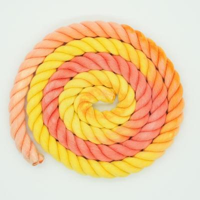 China 13mm Three Strand Cotton Rope - 550 lb Strength, 50 ft Length for Dog Leash & Climbing Applications for sale