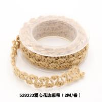 China 25mm Wired Jute Burlap Ribbon Roll - 50 Yard Length for Gift Packing and Garment Decoration for sale