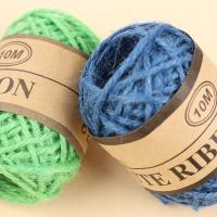 China 2mm Natural Jute Rope 10m Eco-Friendly Craft Cord for DIY Projects and Gift Wrapping for sale