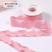 China GreatRibbon GR-00132 40mm Natural Jute Ribbon with Linen Wrinkle Edge - 10m Length for Crafts and Gift Wrapping for sale