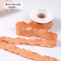 China GreatRibbon GR-00132 40mm Natural Jute Ribbon with Linen Wrinkle Edge - 10m Length for Crafts and Gift Wrapping for sale