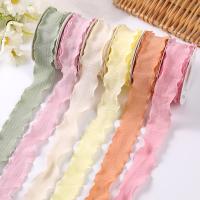 China GreatRibbon GR-00132 40mm Natural Jute Ribbon with Linen Wrinkle Edge - 10m Length for Crafts and Gift Wrapping for sale
