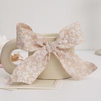 China 25mm Embossed Floral Lace Trim Ribbon - 50 Yard Champagne Polyester for Gift Wrapping & Garment Decoration for sale