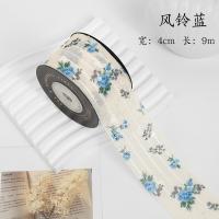 China 40mm Floral Printed Organza Ribbon - 50 Yard Rolls for Gift Wrapping and Decoration for sale