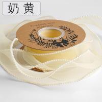 China 40mm Pearl Edge Polyester Organza Ribbon - 50 Yard Rolls for Luxury Gift Packaging and Decoration for sale