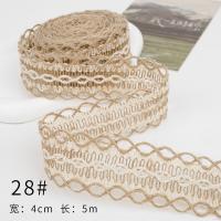 China Christmas Brown Burlap Ribbon 5mm-45mm Wired Jute Gift Wrapping Craft Material for sale