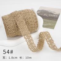 China Christmas Brown Burlap Ribbon 5mm-45mm Wired Jute Gift Wrapping Craft Material for sale