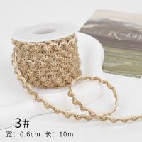 China Christmas Brown Burlap Ribbon 5mm-45mm Wired Jute Gift Wrapping Craft Material for sale