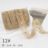 China Christmas Brown Burlap Ribbon 5mm-45mm Wired Jute Gift Wrapping Craft Material for sale