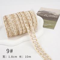 China Christmas Brown Burlap Ribbon 5mm-45mm Wired Jute Gift Wrapping Craft Material for sale