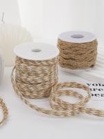 China Christmas Brown Burlap Ribbon 5mm-45mm Wired Jute Gift Wrapping Craft Material for sale