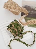 China Christmas Brown Burlap Ribbon 5mm-45mm Wired Jute Gift Wrapping Craft Material for sale