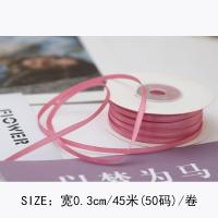 China 3mm Double-Face Polyester Satin Ribbon - 50 Yard Roll with High-Density Construction for Gift Wrapping and Decorations for sale