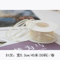 China 3mm Double-Face Polyester Satin Ribbon - 50 Yard Roll with High-Density Construction for Gift Wrapping and Decorations for sale