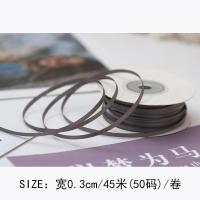 China 3mm Double-Face Polyester Satin Ribbon - 50 Yard Roll with High-Density Construction for Gift Wrapping and Decorations for sale