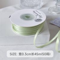 China 3mm Double-Face Polyester Satin Ribbon - 50 Yard Roll with High-Density Construction for Gift Wrapping and Decorations for sale