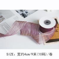 China Polyester 38mm Organza Ribbon Eco Friendly Pale Pink Organza Ribbon for sale