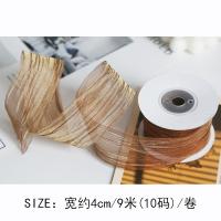 China Polyester 38mm Organza Ribbon Eco Friendly Pale Pink Organza Ribbon for sale