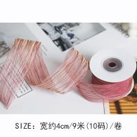 China Polyester 38mm Organza Ribbon Eco Friendly Pale Pink Organza Ribbon for sale