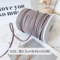 China 3mm Double-Faced Velvet Ribbon 100 Yards - ISO9001 Certified Suede Leather Edge Ribbon for Crafts and Gift Wrapping for sale
