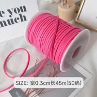 China 3mm Double-Faced Velvet Ribbon 100 Yards - ISO9001 Certified Suede Leather Edge Ribbon for Crafts and Gift Wrapping for sale