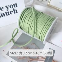 China 3mm Double-Faced Velvet Ribbon 100 Yards - ISO9001 Certified Suede Leather Edge Ribbon for Crafts and Gift Wrapping for sale