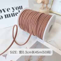China 3mm Double-Faced Velvet Ribbon 100 Yards - ISO9001 Certified Suede Leather Edge Ribbon for Crafts and Gift Wrapping for sale