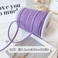 China 3mm Double-Faced Velvet Ribbon 100 Yards - ISO9001 Certified Suede Leather Edge Ribbon for Crafts and Gift Wrapping for sale