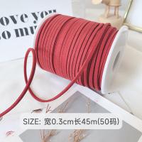 China 3mm Double-Faced Velvet Ribbon 100 Yards - ISO9001 Certified Suede Leather Edge Ribbon for Crafts and Gift Wrapping for sale