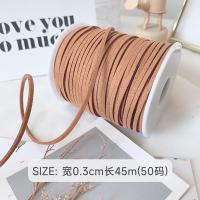 China 3mm Double-Faced Velvet Ribbon 100 Yards - ISO9001 Certified Suede Leather Edge Ribbon for Crafts and Gift Wrapping for sale