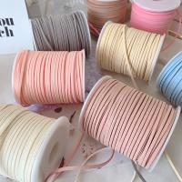 China 3mm Double-Faced Velvet Ribbon 100 Yards - ISO9001 Certified Suede Leather Edge Ribbon for Crafts and Gift Wrapping for sale