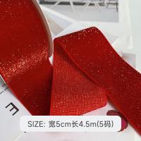 China Shinny Glitter Velvet Ribbon 6mm-38mm Width 5 Yards Length for Gift Wrapping and Crafts for sale
