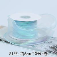 China 40mm Polyester Organza Ribbon With Satin Edge Shinny Pink Organza Ribbon for sale