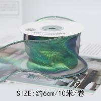 China 40mm Polyester Organza Ribbon With Satin Edge Shinny Pink Organza Ribbon for sale