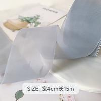 China High Density Polyester Organza Ribbon 40mm For Luxury Gift Packing for sale