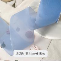 China High Density Polyester Organza Ribbon 40mm For Luxury Gift Packing for sale